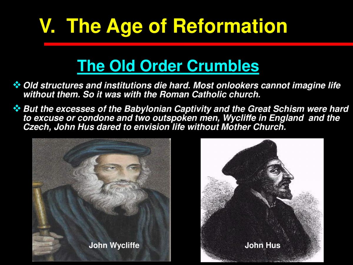 The Age of Reformation – Selkirk Street Evangelical Church